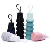 China 500ml Foldable Silicone Water Bottle BPA-Free Leak-Proof Eco-Friendly for Outdoor Travel for sale