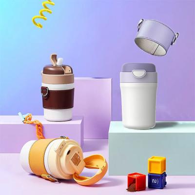 China Jinmi 380ml Insulated Leak-proof Straight Drink Bottle Food Grade PP Silicone Customizable for sale