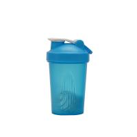 China 400ml BPA Free Plastic Protein Shaker Bottle with Mixing Lid and Measurement Scale for sale