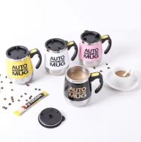 China Self Stirring Mug 450ml 304 Stainless Steel Electric Coffee Milk Bottle Portable Tumbler for sale