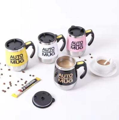 China Self Stirring Mug 450ml 304 Stainless Steel Electric Coffee Milk Bottle Portable Tumbler for sale