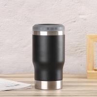China 14oz 375ml Vacuum Insulated Stainless Steel Can Cooler for Beer Cans Bottles Double Wall for sale