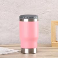 China 14oz 375ml Vacuum Insulated Stainless Steel Can Cooler for Beer Cans Bottles Double Wall for sale