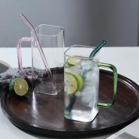 China 400ml Square Children Cups With Colored Handle Drinkware Type MUGS Occasion Back to School for sale