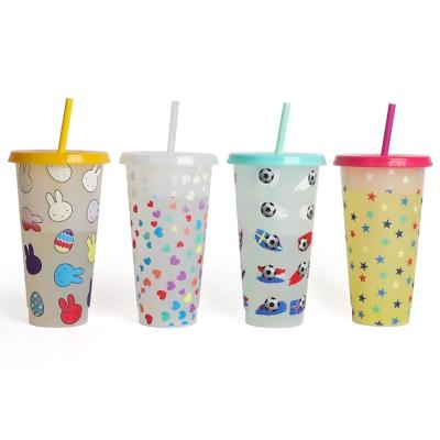 China Customizable Gift Mug 24oz Cold Plastic Cup with Modern Design and Customized Logo for sale