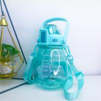 China High Appearance Level Large Capacity Plastic Red Sippy Cup Water Bottle for Students for sale