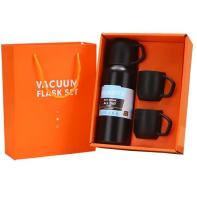 China 550ml 304 Stainless Steel Vacuum Insulated Water Cup Gift Set with 3 Lids for sale