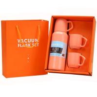 China 550ml 304 Stainless Steel Vacuum Insulated Water Cup Gift Set with 3 Lids for sale