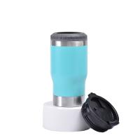 China Custom Sublimation 14oz Stainless Steel Can Cooler Insulated Beer Coffee Mug Car Cup 375ml for sale