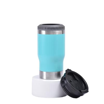 China Custom Sublimation 14oz Stainless Steel Can Cooler Insulated Beer Coffee Mug Car Cup 375ml for sale