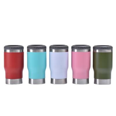 China 14oz Double Wall Stainless Steel Beer Mug with Bottle Opener Insulated Can Cooler 375ml for sale