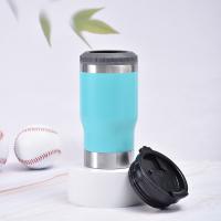 China 14oz Double Wall Stainless Steel Beer Mug with Bottle Opener Insulated Can Cooler 375ml for sale