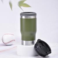 China 14oz Double Wall Stainless Steel Beer Mug with Bottle Opener Insulated Can Cooler 375ml for sale