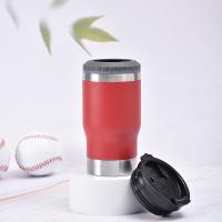 China 14oz Double Wall Stainless Steel Beer Mug with Bottle Opener Insulated Can Cooler 375ml for sale