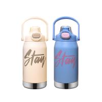 China Children Cartoon Vacuum Flask 950ml Kids Insulated Thermal Water Bottle with Straw 316 Stainless Steel for sale