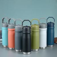 China 550ml 650ml Stainless Steel Vacuum Flask Portable Outdoor Sports Drinkware with Handle for sale