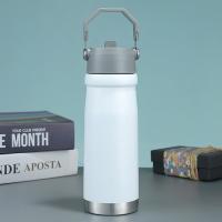 China 550ml 650ml Stainless Steel Vacuum Flask Portable Outdoor Sports Drinkware with Handle for sale