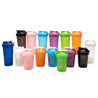 China Custom Logo 400ml Plastic Gym Shaker Bottle for Protein Shakes Direct Drinking for sale