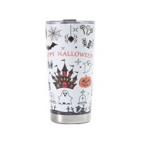 China Halloween 20oz 304 Stainless Steel Car Thermos Cup 3D Printed Gift Mug for sale