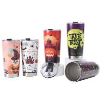 China 304 Stainless Steel 20oz Halloween Beer Cup 3D Printed Car Thermos Mug for sale