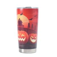 China 304 Stainless Steel 20oz Halloween Beer Cup 3D Printed Car Thermos Mug for sale