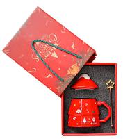 China Christmas Tree Shape Ceramic Milk Coffee Cup with Spoon and Gift Box 3D Holiday Decor for sale