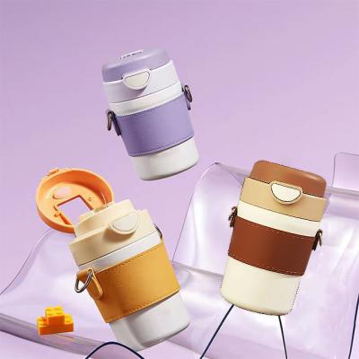 China 380ml Vacuum Stainless Steel Travel Mug Non Spill Insulated Tumbler Suction Cup for sale