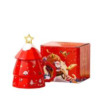 China Custom 3D Ceramic Coffee Mug 500ml Christmas Gift Box for Holiday Occasions for sale