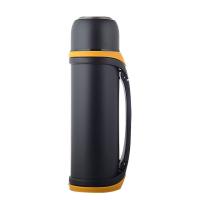 China 2200ml 64oz Vacuum Insulated Stainless Steel Sports Water Bottle with Cup for Hot Drinks for sale