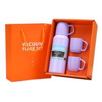 China 550ml Stainless Steel Vacuum Insulated Water Bottle 304 Business Gift Set with 2 Cups for sale