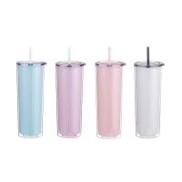 China 24oz Eco-Friendly Plastic Acrylic Double Wall Tumbler Water Bottle 185g for sale
