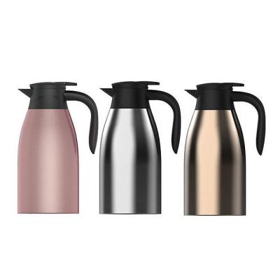 China 304 Stainless Steel Double Wall Vacuum Insulated Hot Water Jug 2000ml BPA Free for sale
