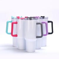 China 40oz Stainless Steel Tumbler with Handle and Straw Lid Reusable Car Cup Large Capacity Insulated for sale