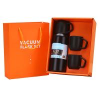 China 550ml 304 Stainless Steel Vacuum Insulated Cup with 3 Lids Corporate Gift Set for sale