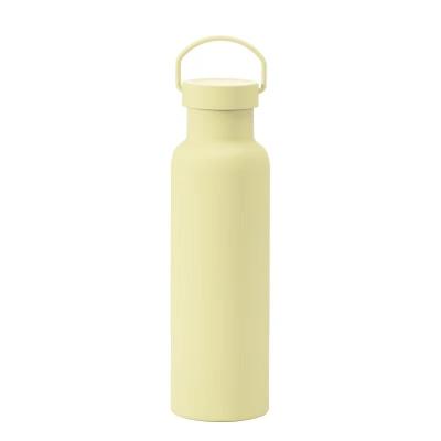 China 600ml Stainless Steel Vacuum Insulated Sports Cup with Handle Solid Color Travel Mug for sale