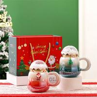 China Gradient Color Christmas Ceramic Gift Boxed Mugs Capacity 500ml Personal Gift Giving for sale