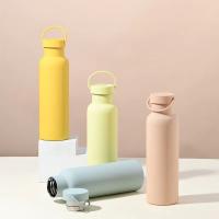 China Double Wall Stainless Steel Vacuum Bottle 600ml Insulated Travel Mug for Business Gifts for sale