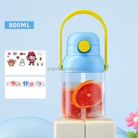 China 800ml BPA-Free Plastic Drinking Water Bottle for Outdoor Sports Travel for sale