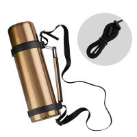 China 1200ml Stainless Steel Insulated Vacuum Cup Outdoor Travel Coffee Pot Gold for sale