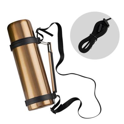 China 1200ml Stainless Steel Insulated Vacuum Cup Outdoor Travel Coffee Pot Gold for sale