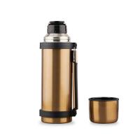China 1200ml Stainless Steel Insulated Vacuum Cup Outdoor Travel Coffee Pot Gold for sale