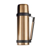 China 1200ml Stainless Steel Insulated Vacuum Cup Outdoor Travel Coffee Pot Gold for sale