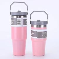 China 20oz 30oz Stainless Steel Vacuum Insulated Tumbler with Handle Lid Custom Logo for sale
