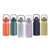 China 1700ml Double Wall Stainless Steel Thermal Flask Bounce Cover Sports Pot 316 Inner for sale