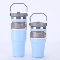 China 20oz 30oz Stainless Steel Vacuum Insulated Tumbler with Handle Lid for Office Car Home for sale