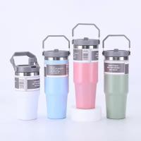 China Stainless Steel Travel Mug with Handle 20oz 30oz Insulated Coffee Tumbler for sale