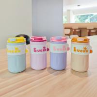 China 420ml Portable Stainless Steel Water Bottle 304 Food Grade with Lid Cute Creative Straight Drink for sale