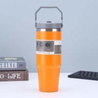 China 20oz 30oz Stainless Steel Vacuum Insulated Tumbler with Handle and Lid Custom Logo for sale