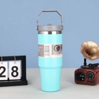 China 20oz 30oz Stainless Steel Vacuum Insulated Tumbler with Handle and Lid Custom Logo for sale