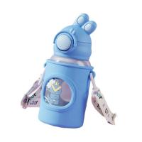 China 680ml Plastic Cartoon Water Bottle with Lid for Children Travel Gift Multiple Colors for sale